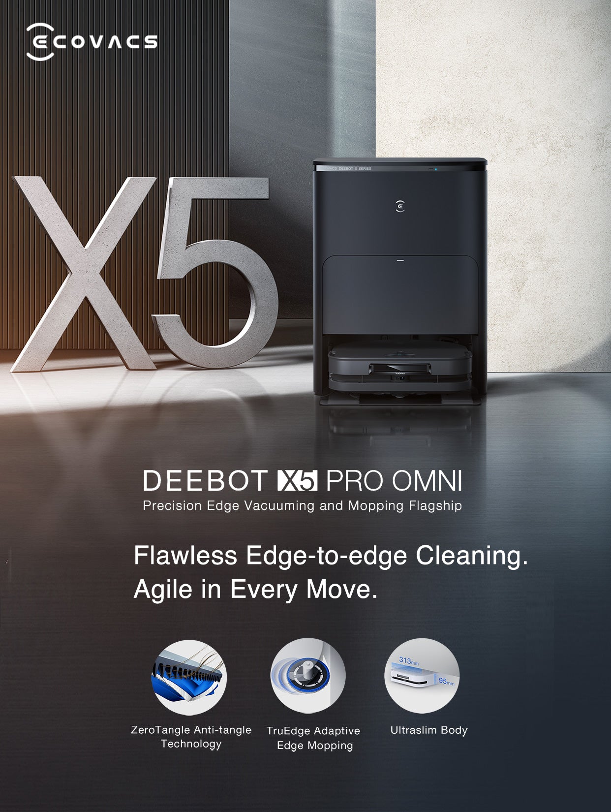 ECOVACS DEEBOT sweeping and mopping robot